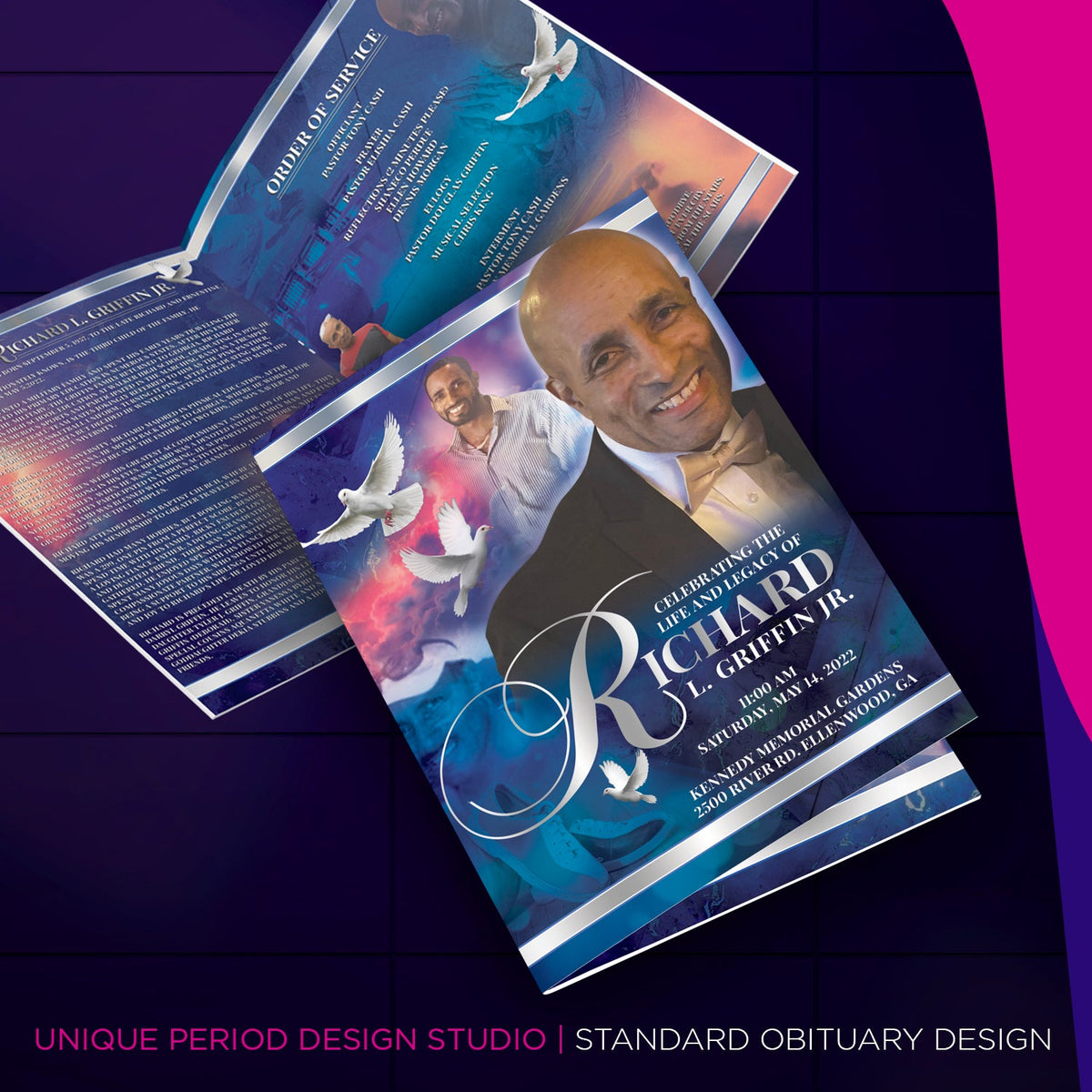 Obituary Front Cover Only Design – uniqueperiod